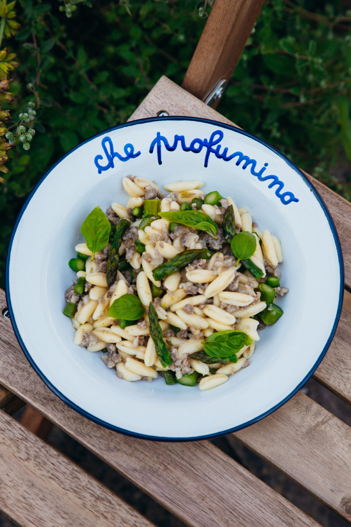 Strascinati aux asperges et à la saucisse - La Tavola di Gaël